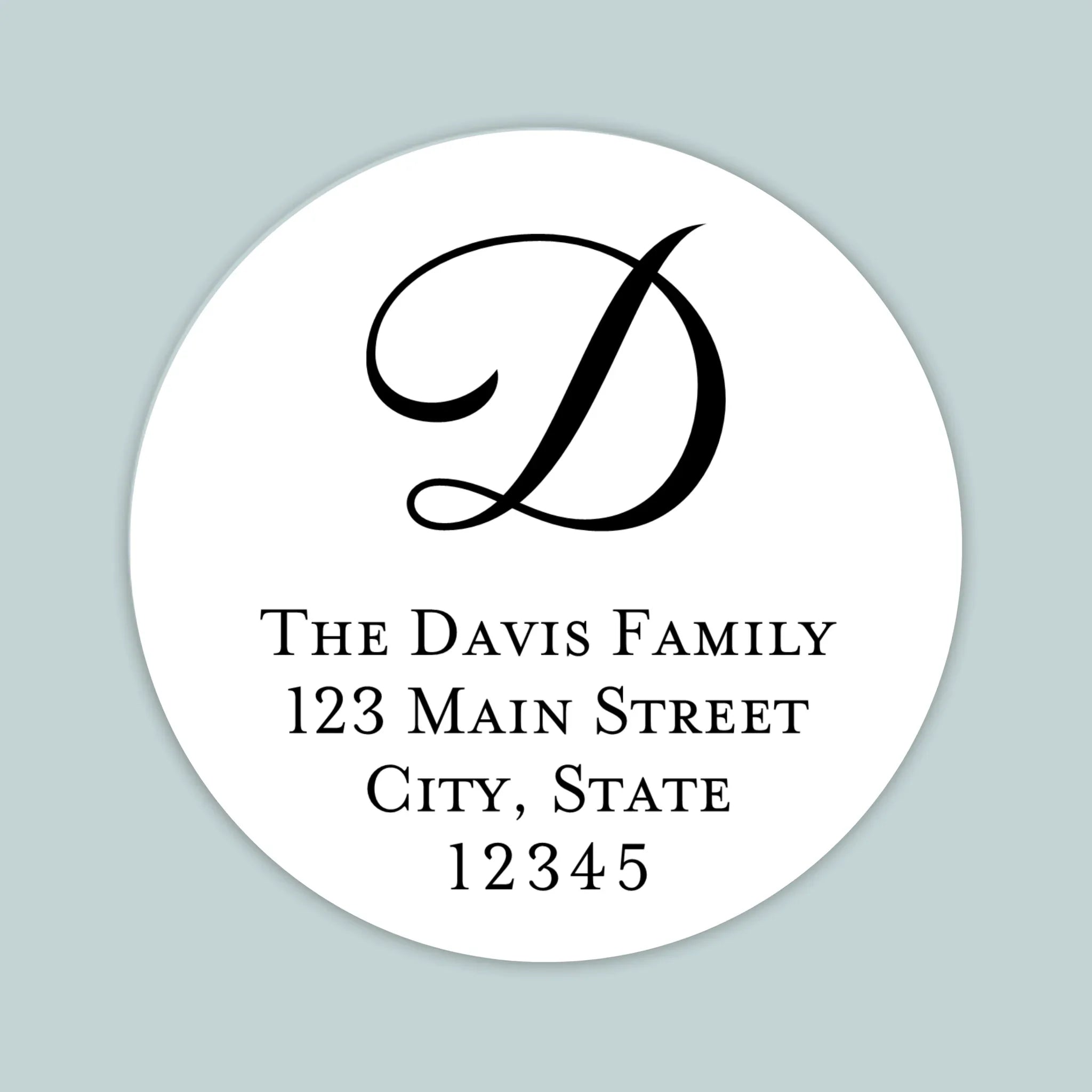 Personalized Round Address Labels – The Note House
