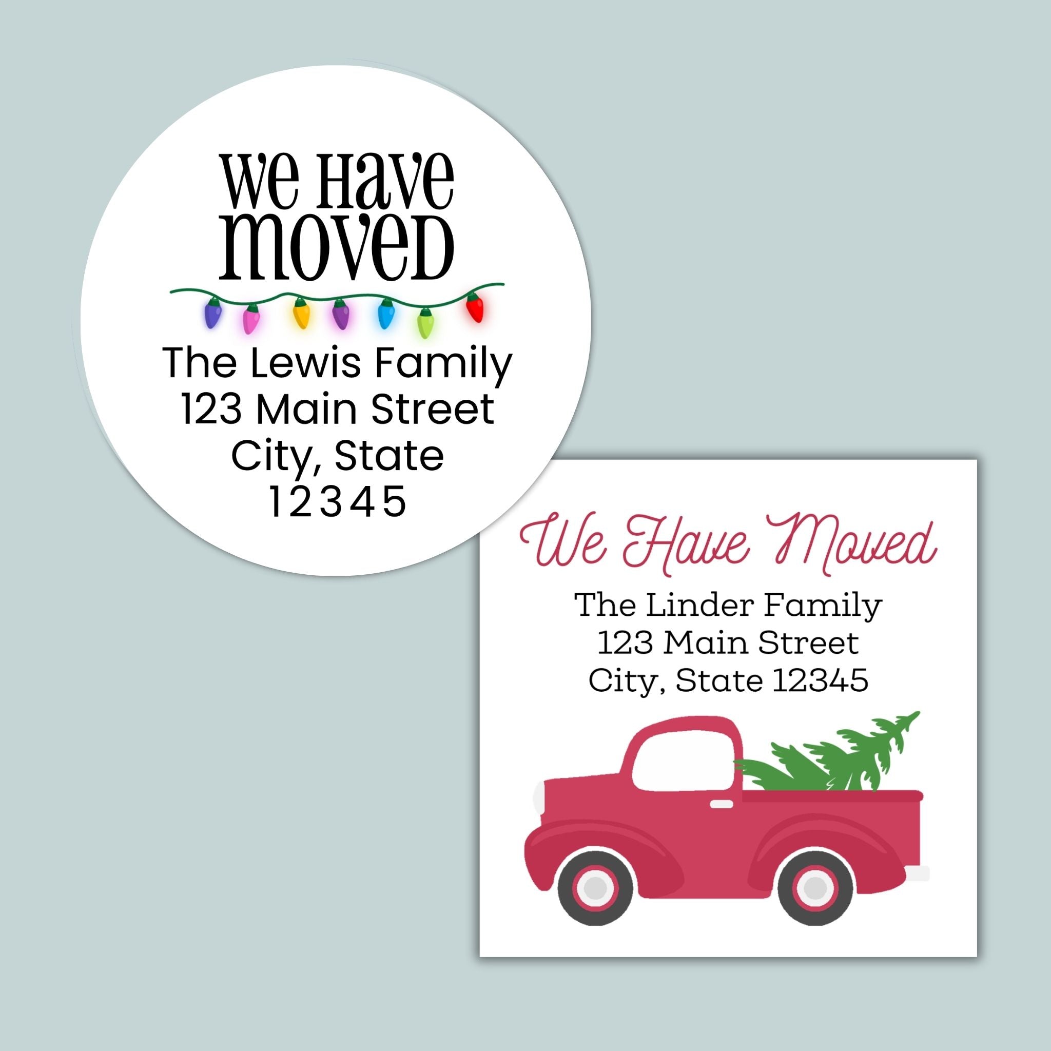 Personalized We've Moved Address Labels – The Note House